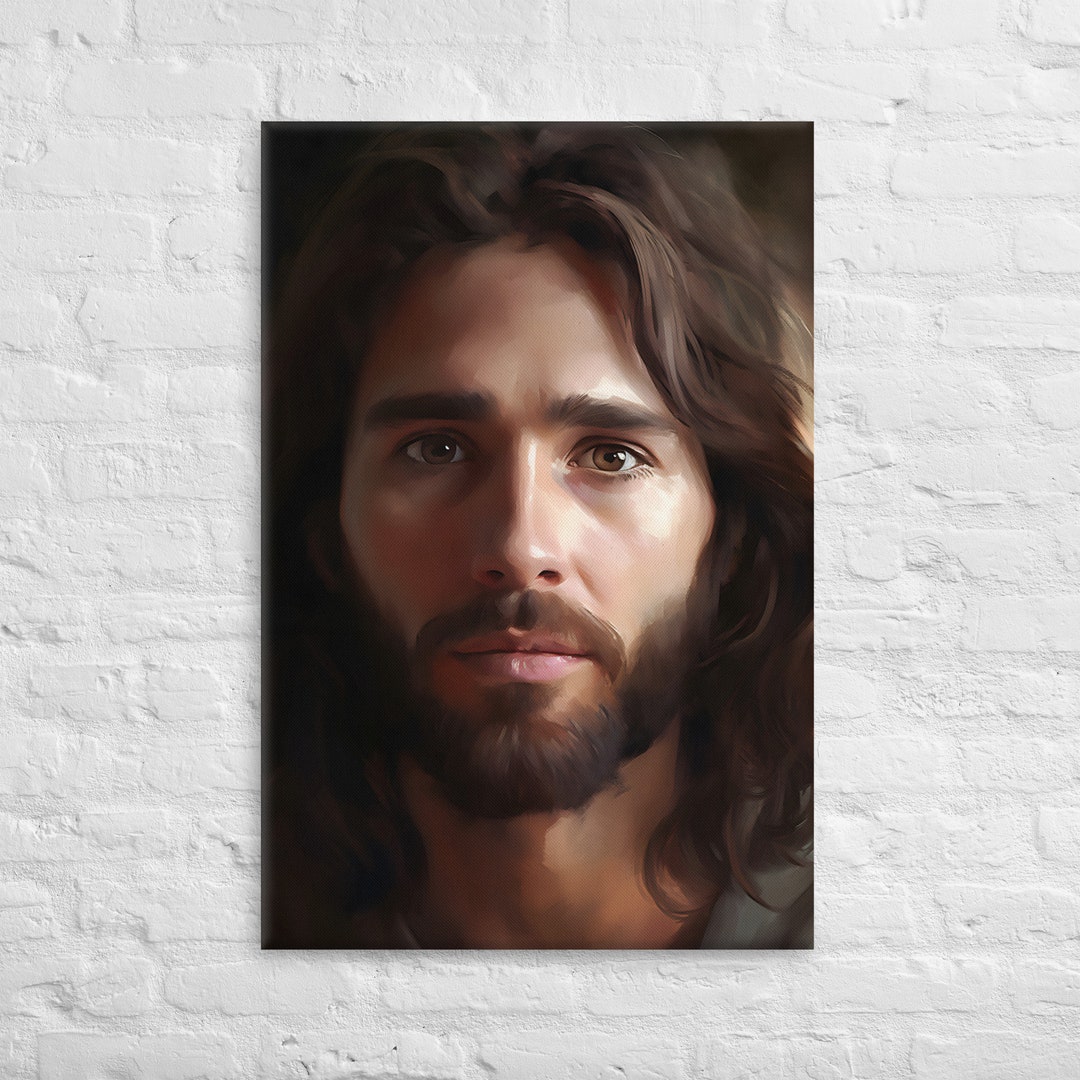 Realistic Portrait of Jesus "the Nazarene" - Christian Canvas Print - Etsy