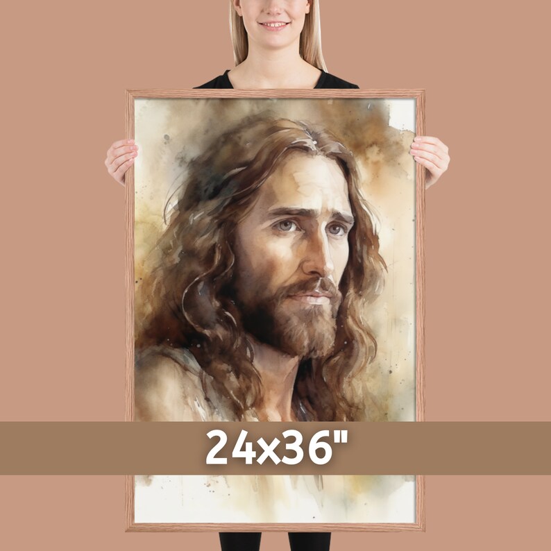 The Savior Jesus Framed Christian Wall Art Jesus Wall Art Bible Art ...