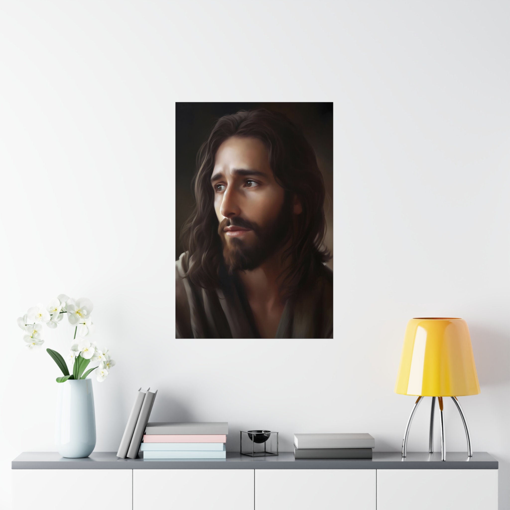 Jesus Portrait Christian Print Jesus Painting Catholic Art Jesus Christ ...