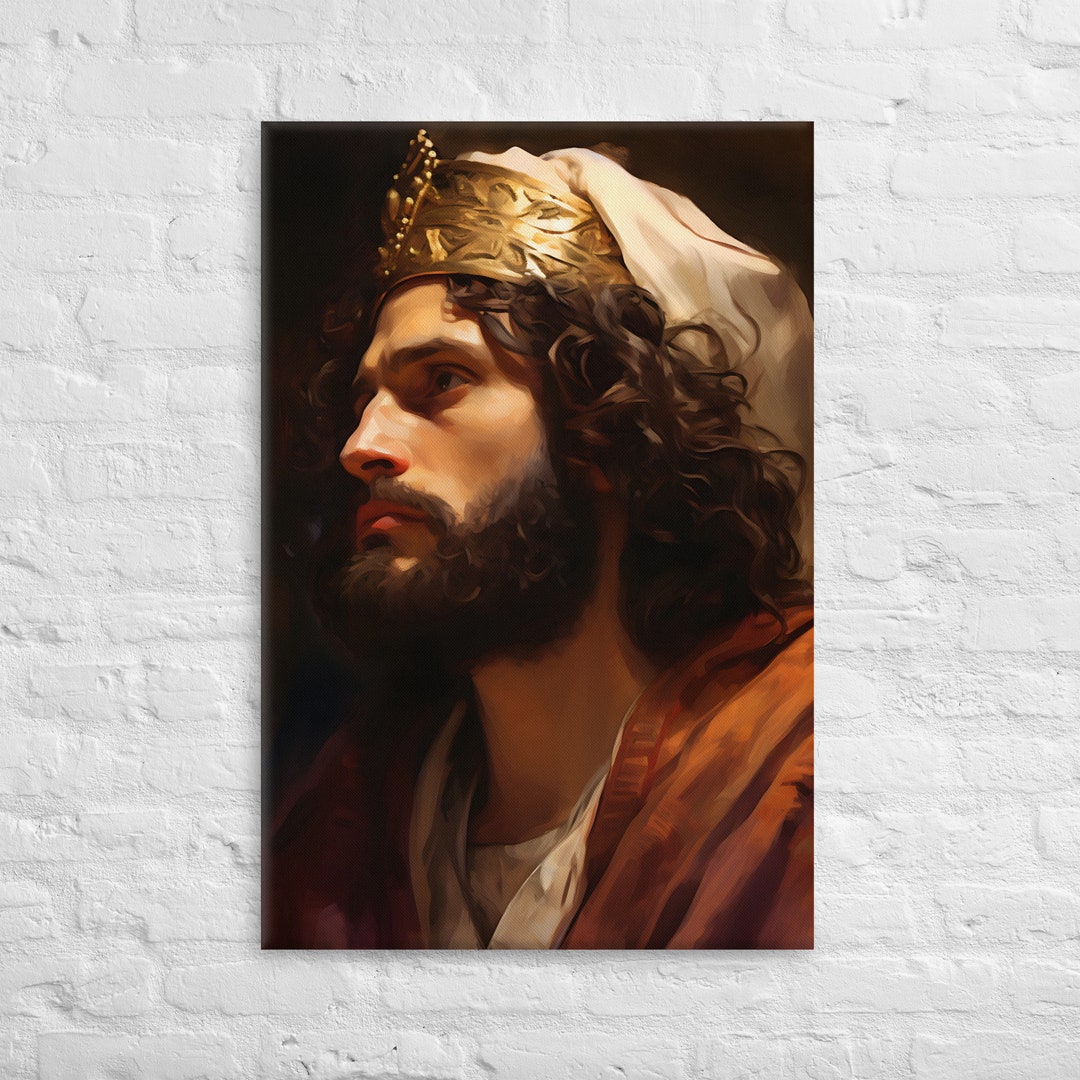 King David Canvas Art Print - Religious Wall Art for Christian & Jewish ...