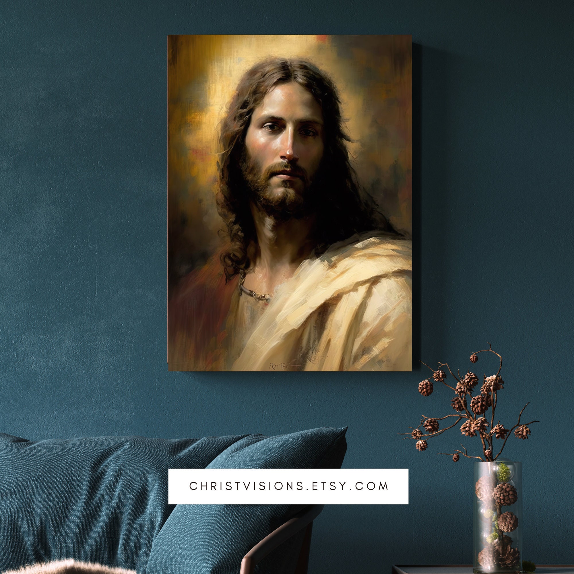 Lamb of God Bible Art Jesus Art Print Jesus Painting Catholic Painting Catholic Jesus Art ...