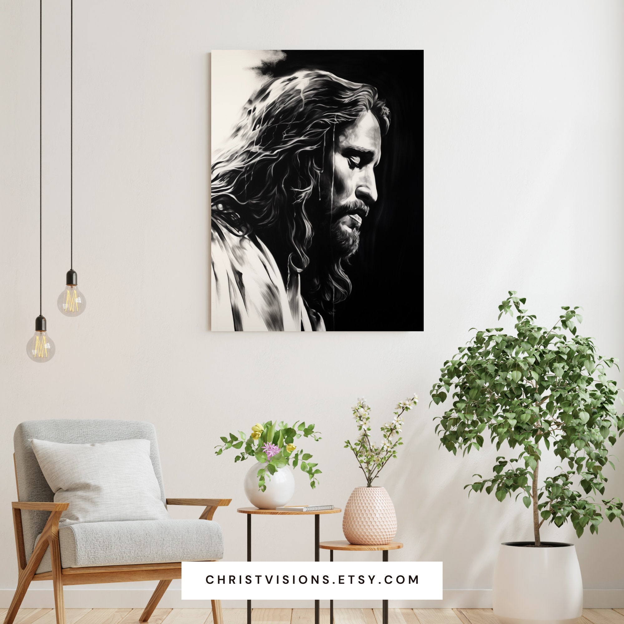 Christian Poster Messiah Jesus Drawing Christian Artwork Jesus Art ...