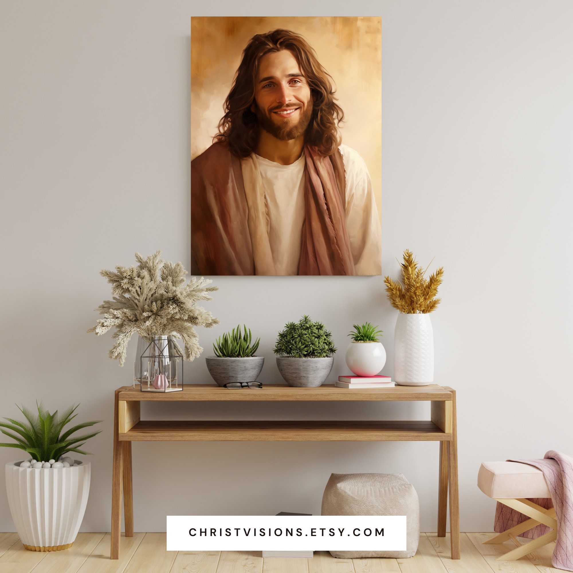 Lord Jesus Smiling Christian Art Print Jesus Art Prints Latter Day ...