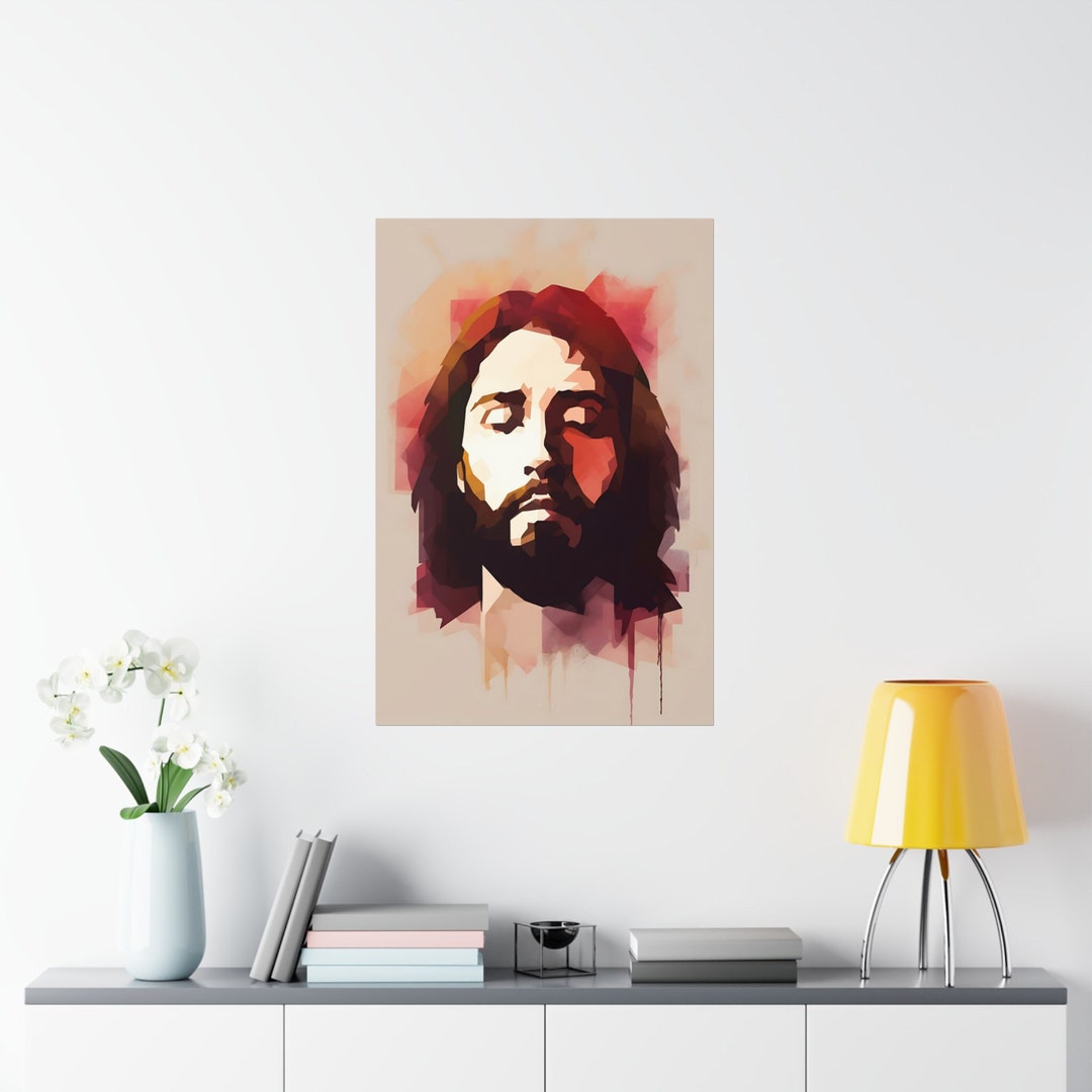 Jesus Christ Modern Christian Wall Art Jesus Art Jesus Watercolor Jesus ...