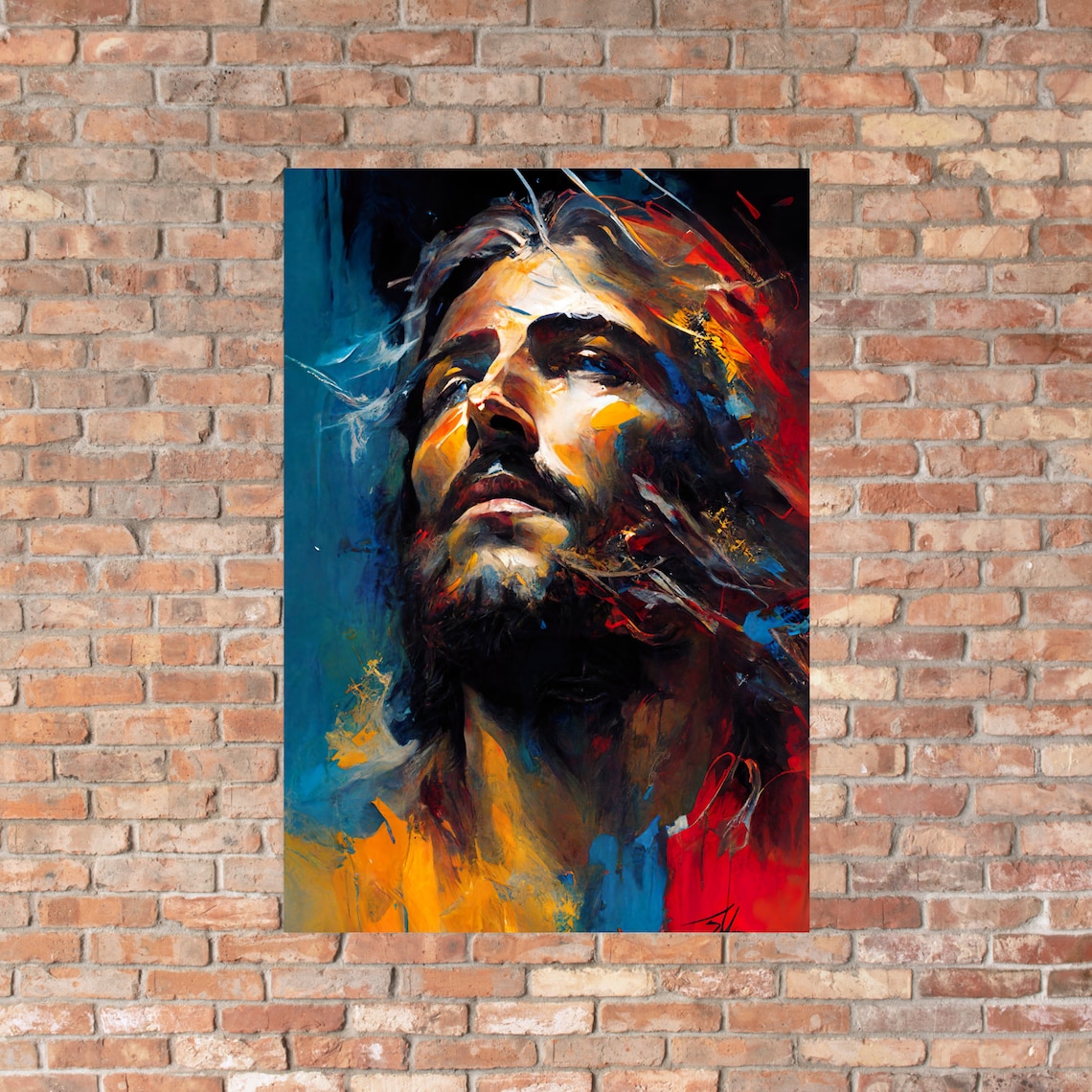 Jesus Christ Modern Art Print Christ Painting Modern Christian Art ...
