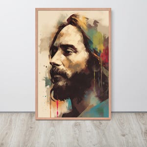 Christian Modern Art Jesus Christ Portrait: Religious Wall Art for ...