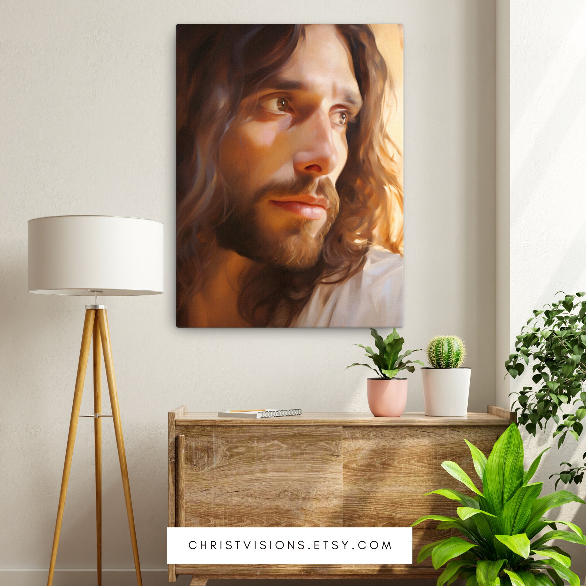 Jesus Christ Artwork Print on Canvas - Christian Gift Art - Etsy