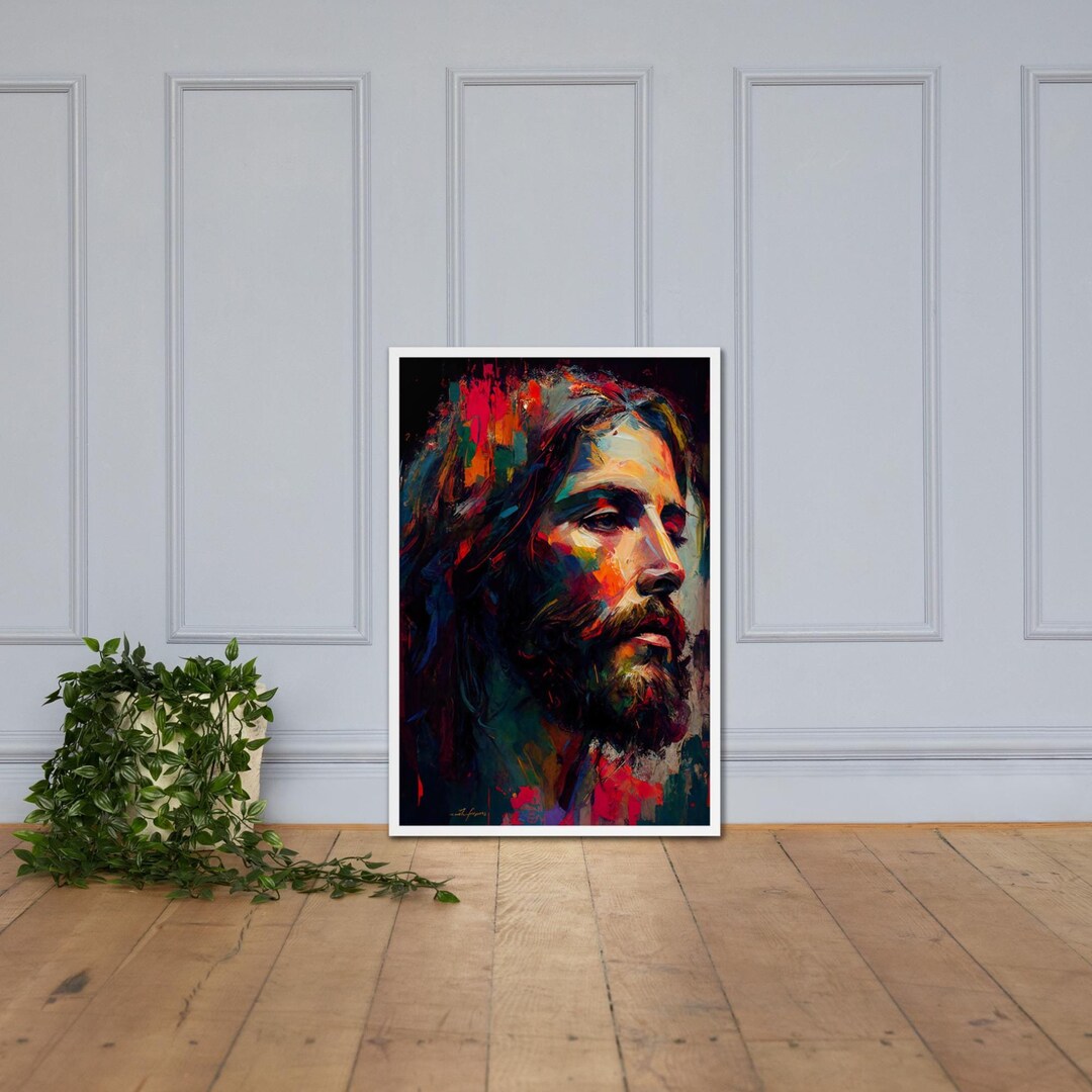 The Messiah Jesus Modern Art Print Contempoary Christian Wall Art - Etsy