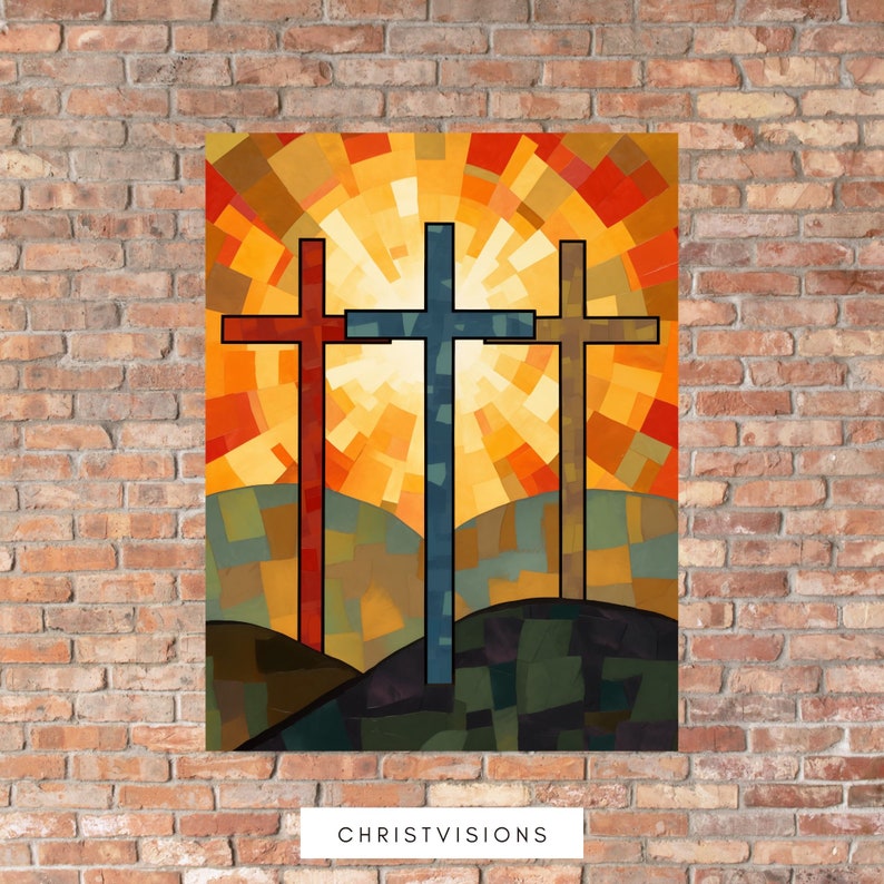 Jesus Cross Art Christian Printables Church Art Sunday School Art ...