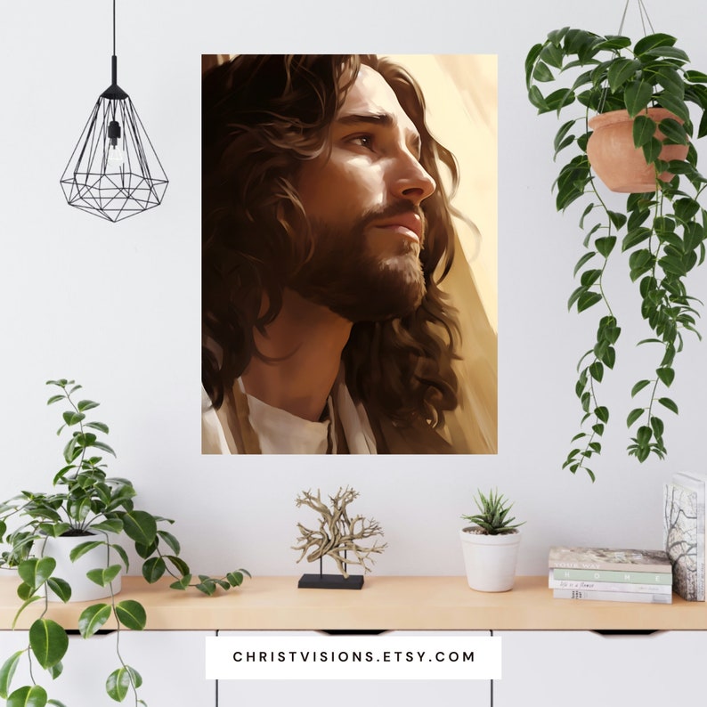 Printable Jesus Profile Art Jesus Art Jesus Print - Etsy
