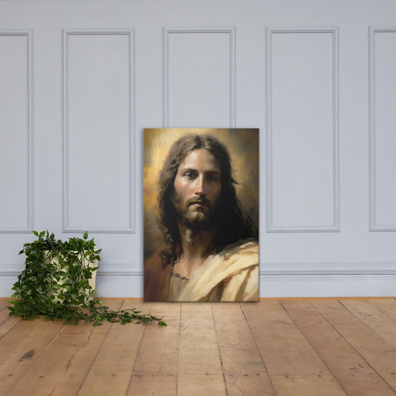 Jesus Canvas Print Jesus Art Print Christian Wall Art Traditional ...