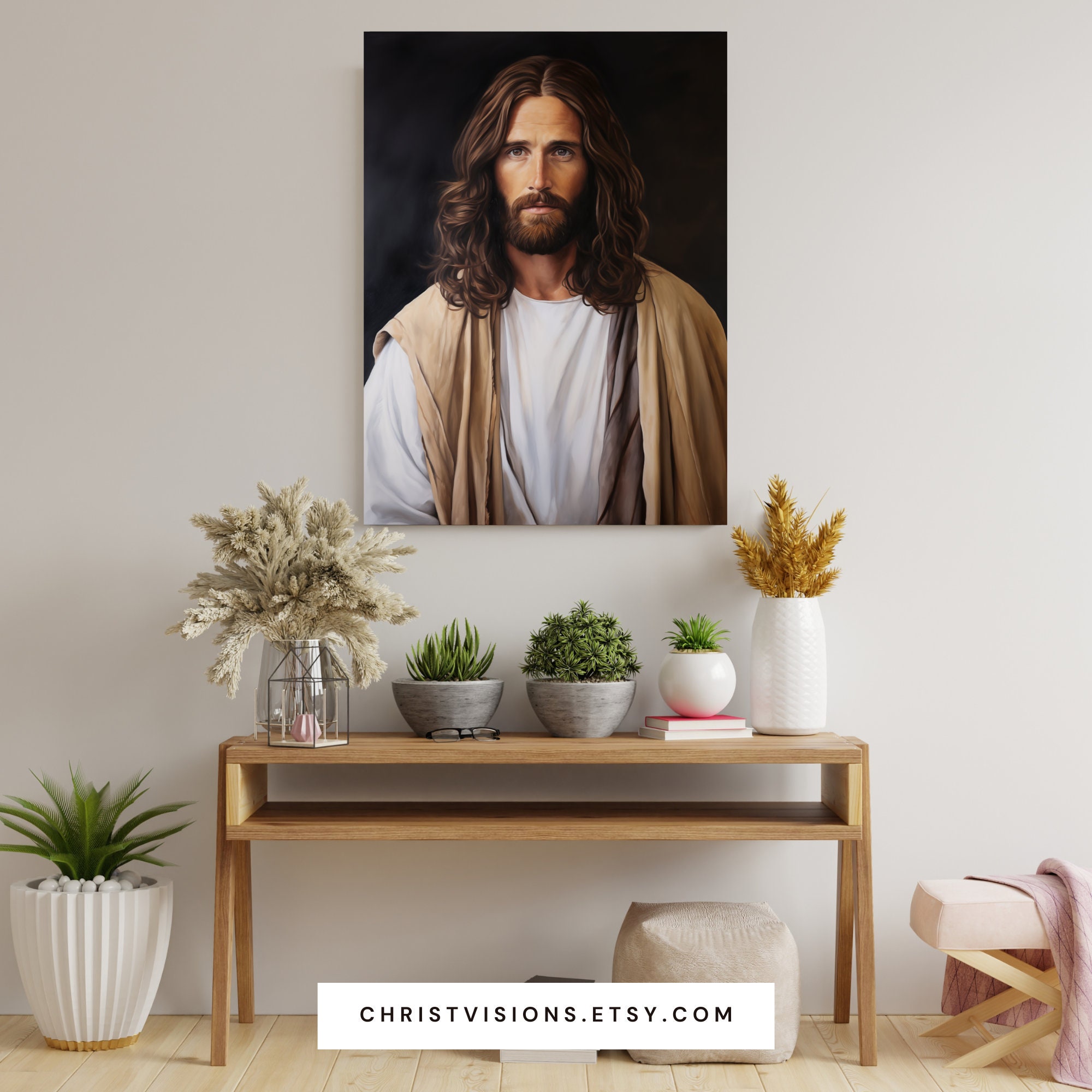 Jesus Christ Portrait Christian Art Print Jesus Art Prints Traditional ...