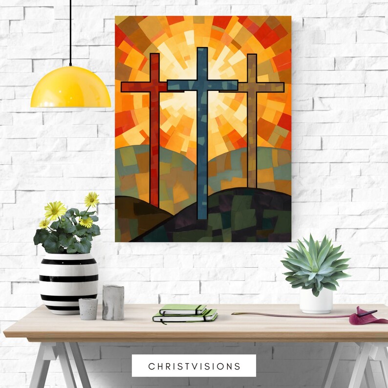 Jesus Cross Art Christian Printables Church Art Sunday School Art ...