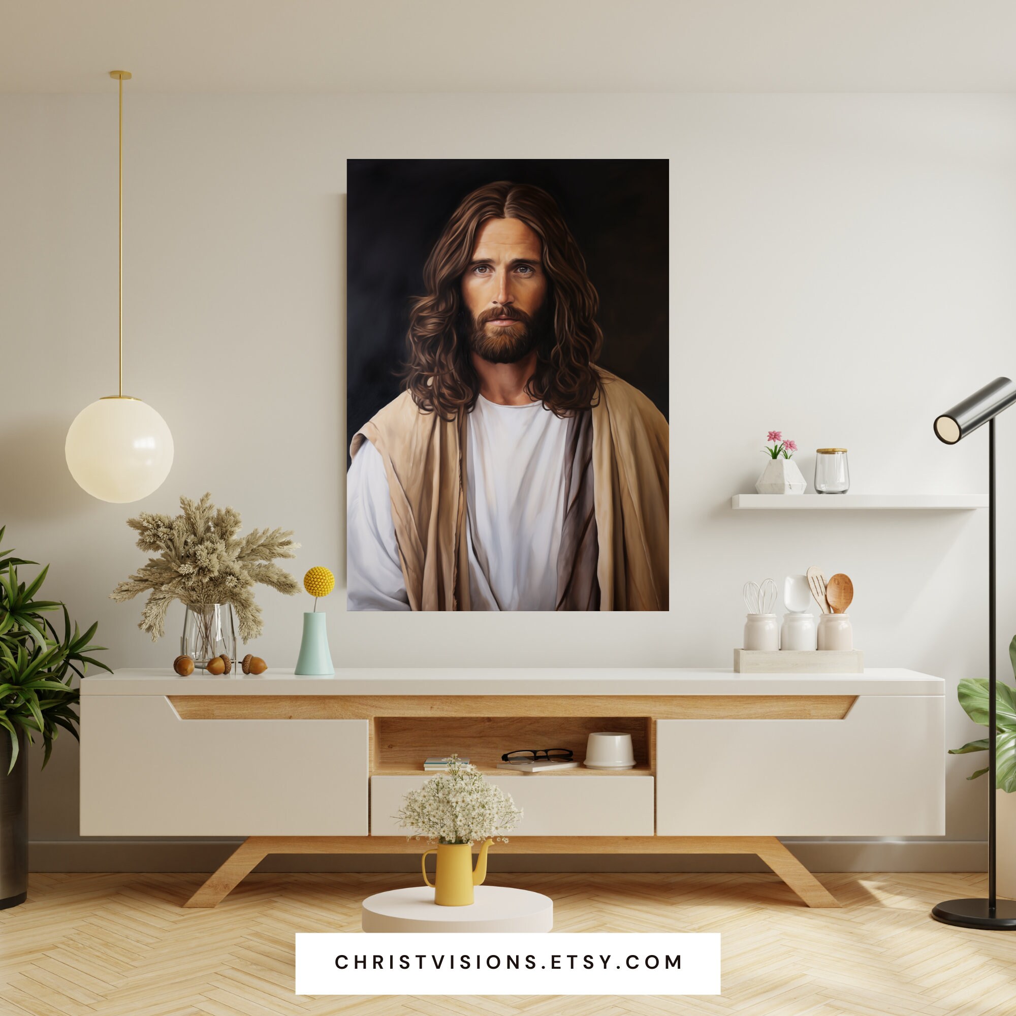Jesus Christ Portrait Christian Art Print Jesus Art Prints Traditional ...