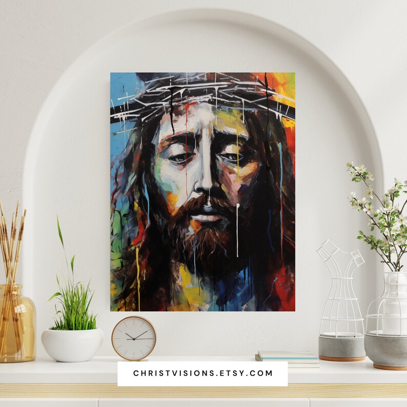 Messiah Jesus Christ Modern Christian Art Print Jesus Art Prints Jesus ...