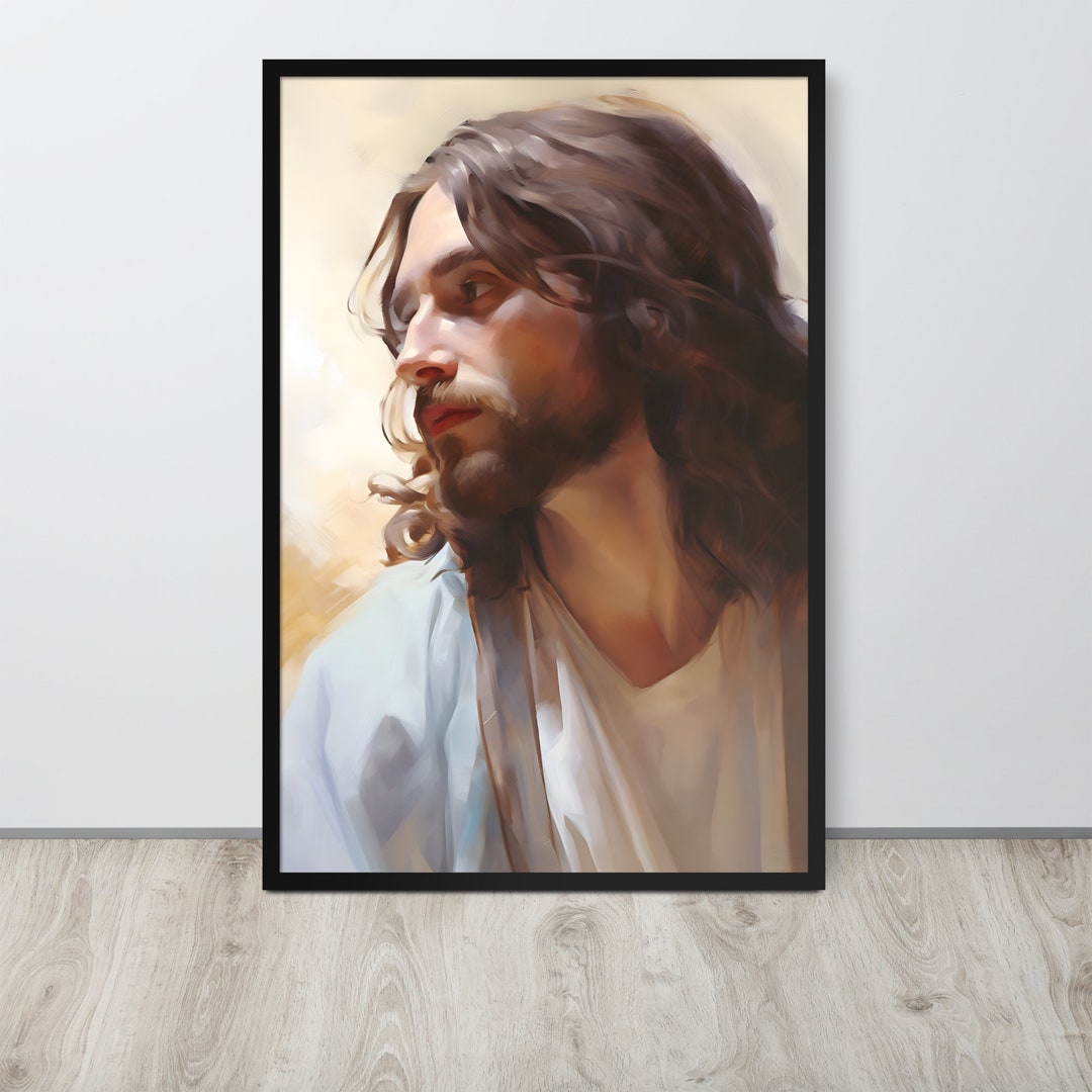 Portrait of Jesus the Messiah Christian Art Print: Religious Gift Art ...