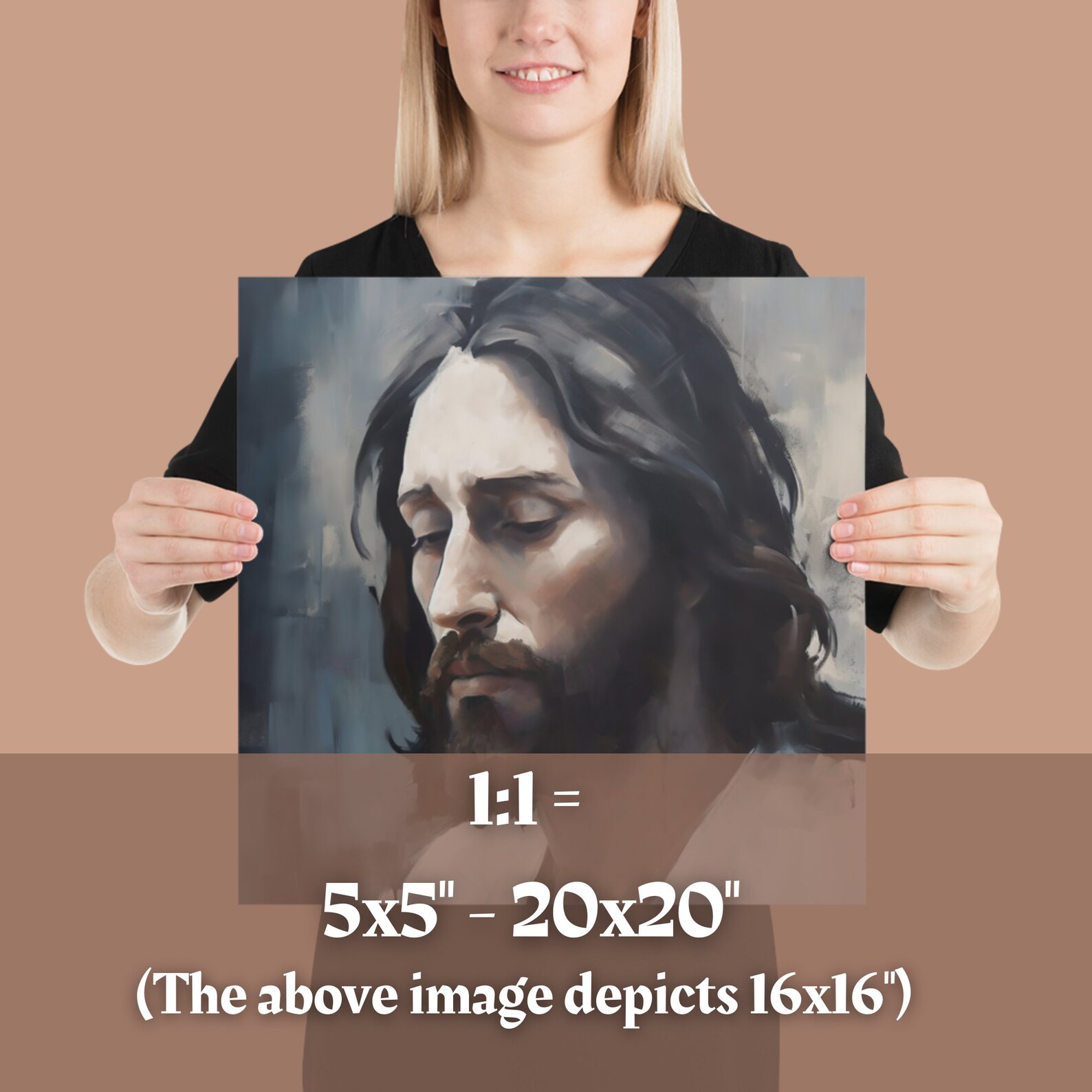 Printable Christian Digital Art of Jesus Son of Man - Etsy