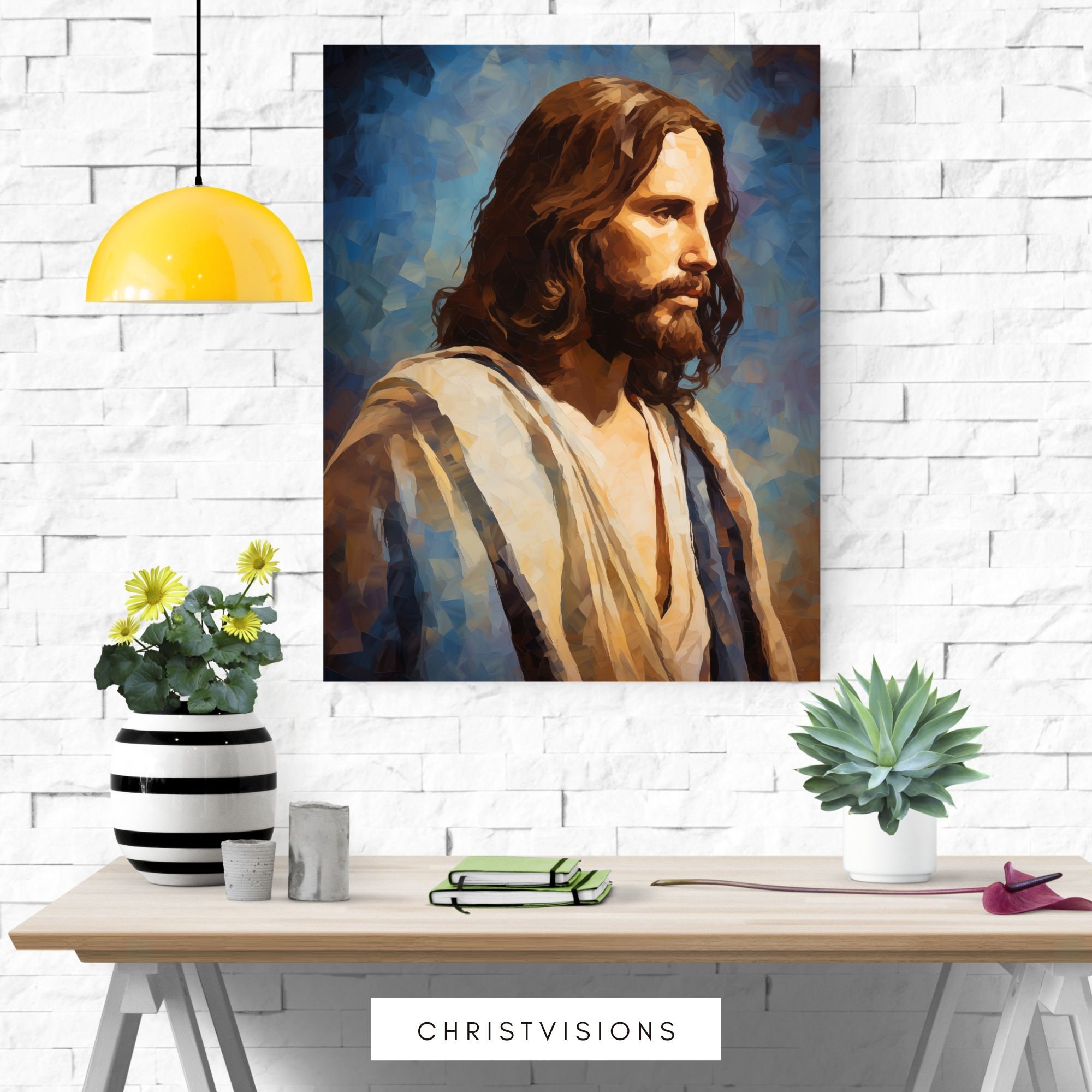 Jesus Christ Digital Painting Printable Christian Artwork - Etsy