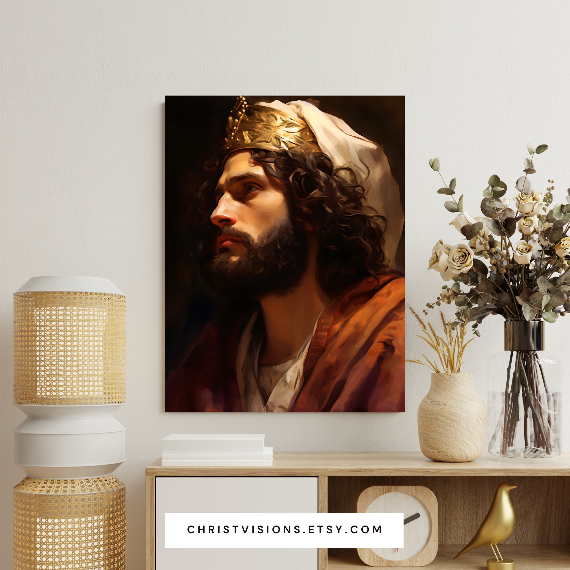 King David Art Print King David Painting King David - Etsy