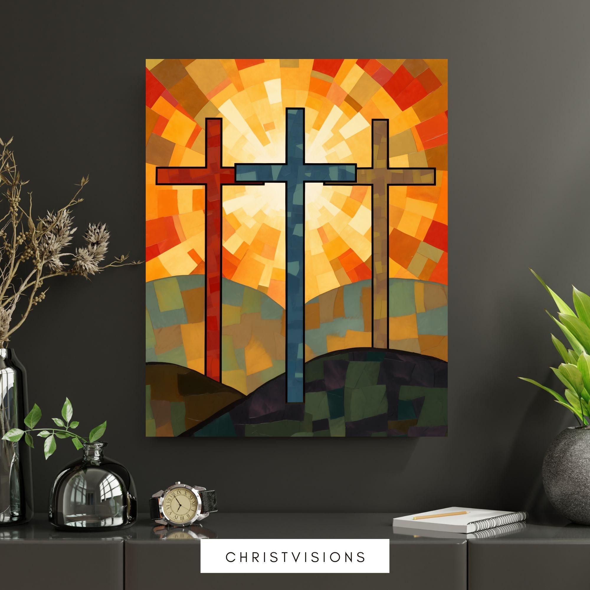 Jesus Cross Art Christian Printables Church Art Sunday School Art ...