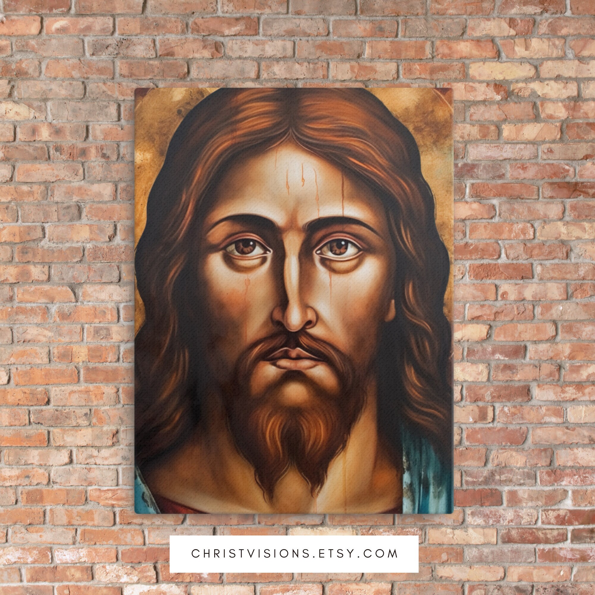 Russian Orthodox Jesus Christ Icon Canvas Print Jesus Art - Etsy