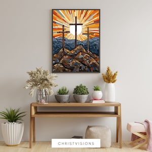 Born Again Christian Cross Art - Religious Wall Art | Christian Gifts ...