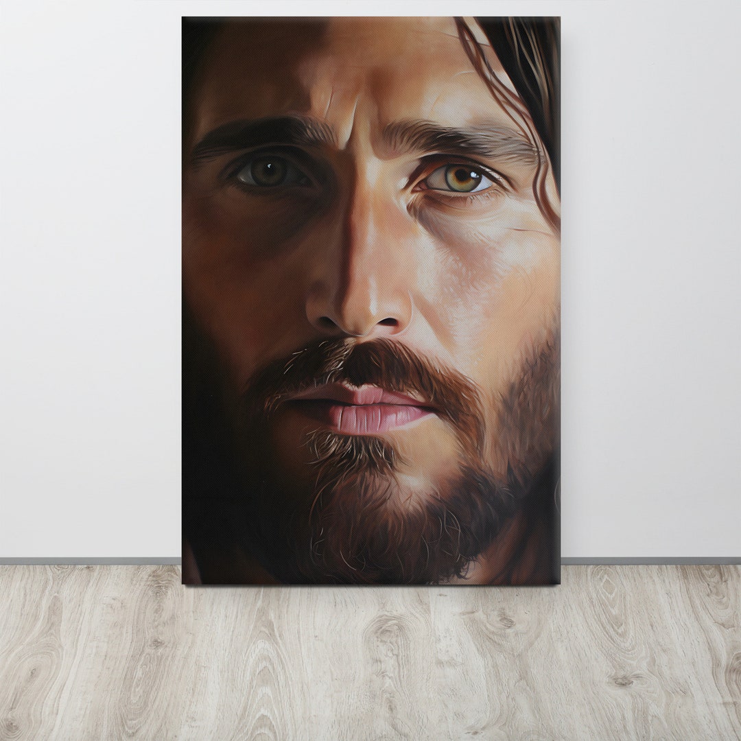 Christ Portrait Christian Canvas Print Jesus Christ Art Print Jesus Art ...