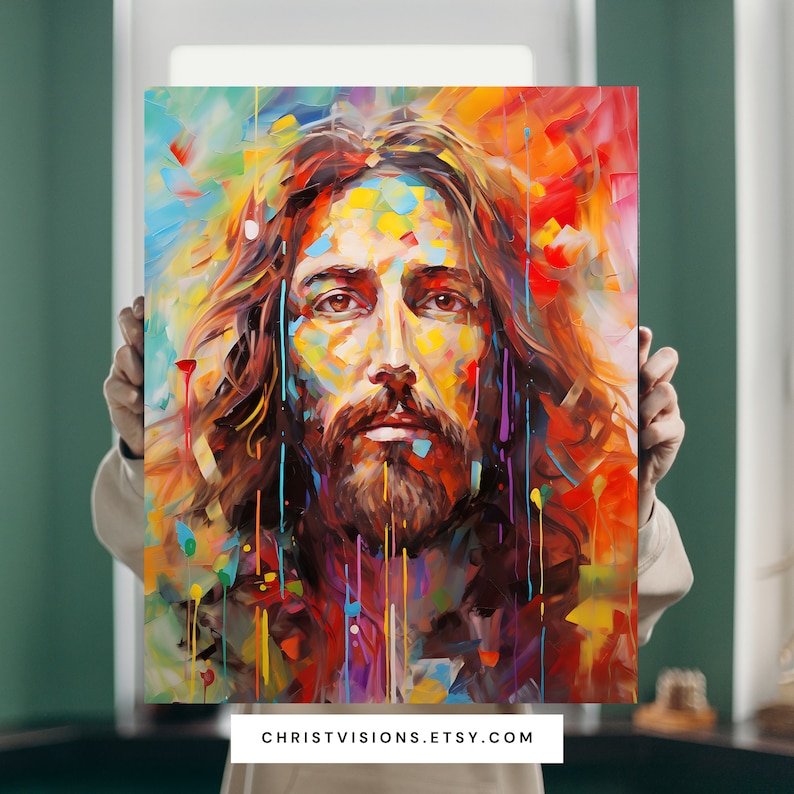 Colorful Christian Printables Jesus Poster Jesus Print Jesus Art ...