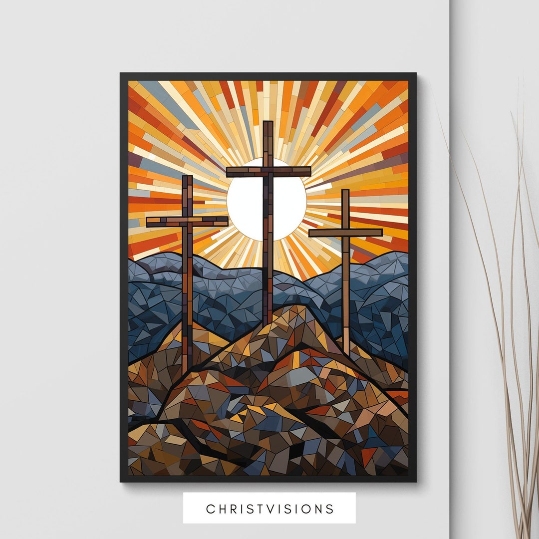 Born Again Christian Cross Art - Religious Wall Art | Christian Gifts ...