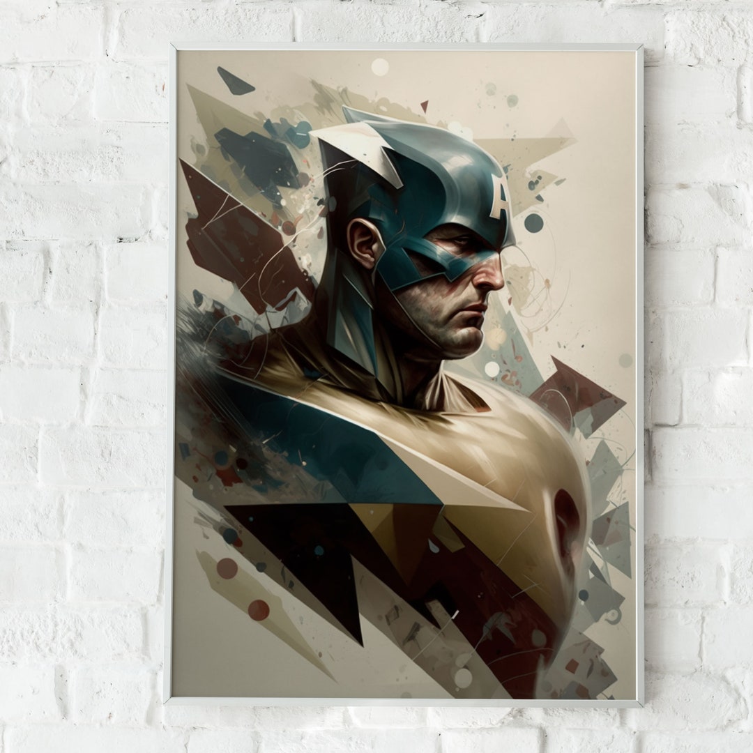 CAPTAIN, Fanart, Printable, Poster, Digital Download KUNST, Super Hero ...