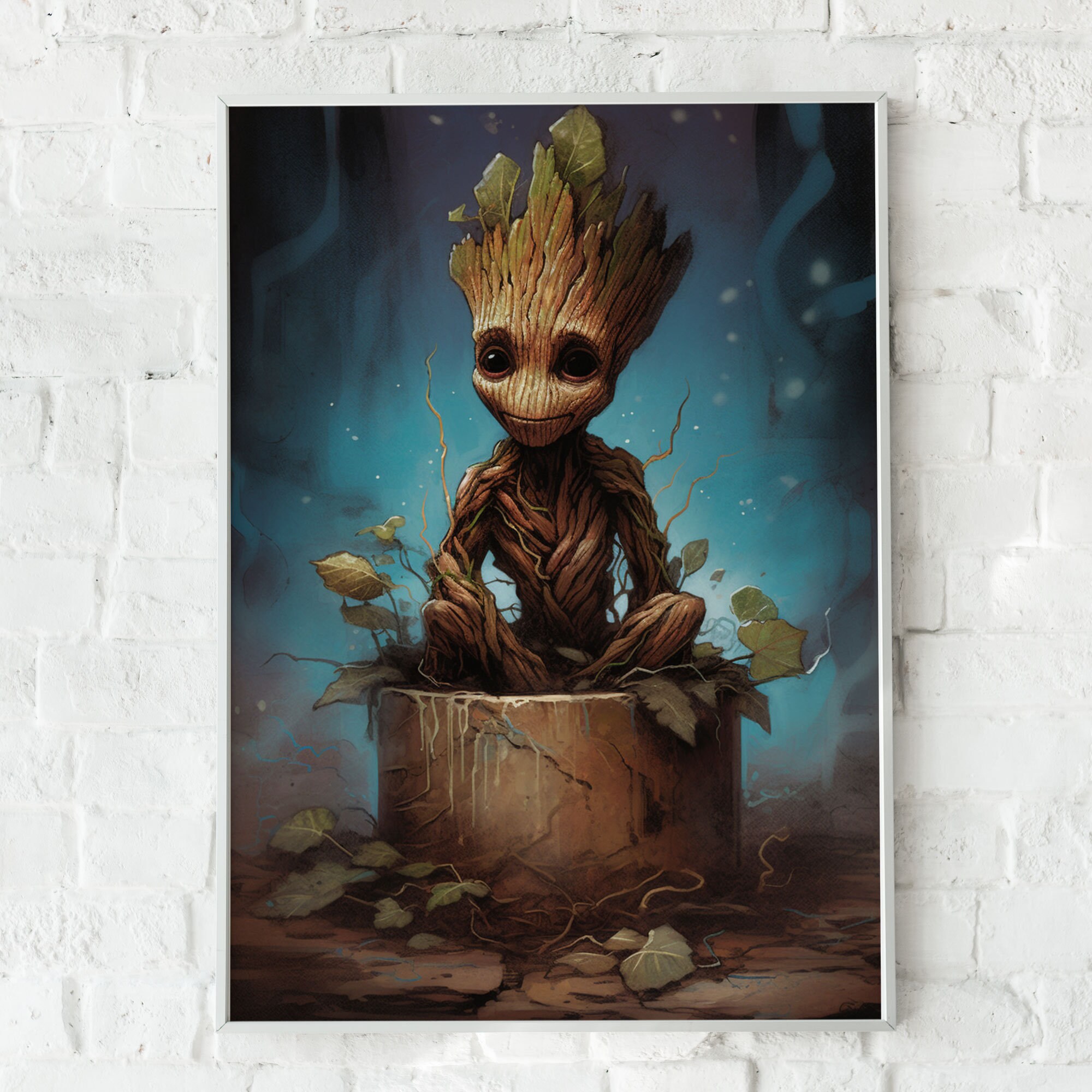 BABY GROOT, Fanart, Printable, Poster, Digital Download KUNST, Super ...