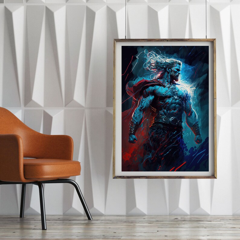 Buy THOR Inspired, Fanart, Printable, Poster, Digital Download KUNST ...