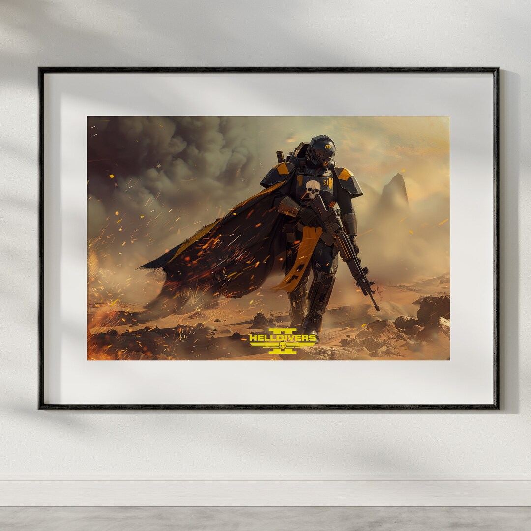 Helldivers 2 / Gaming Art / Sci-fi / Video Game Poster / Digital ...