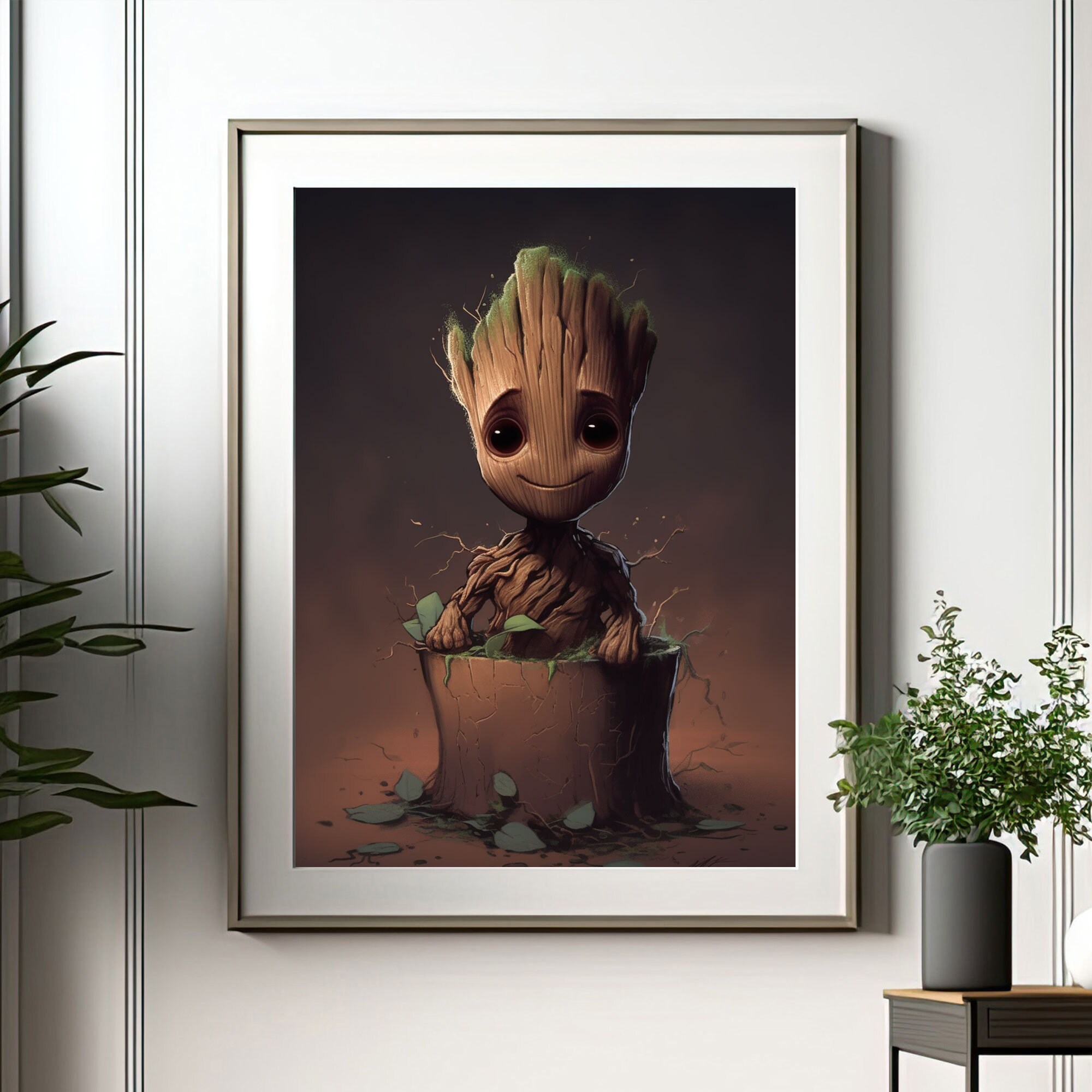 BABY GROOT, Fanart, Printable, Poster, Digital Download KUNST, Super ...