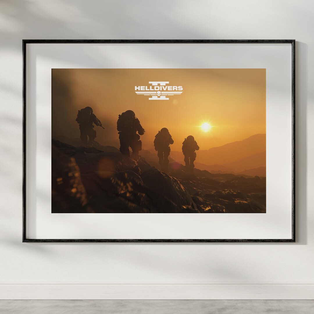 Helldivers 2 / Gaming Art / Sci-fi / Video Game Poster / Difital ...