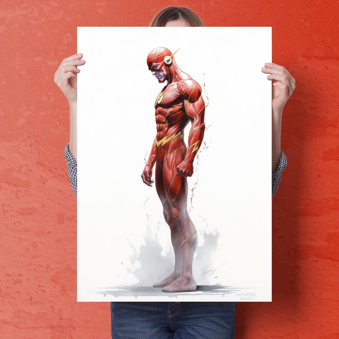 THE FLASH, Fanart, Printable, Poster, Digital Download, Super Hero ...