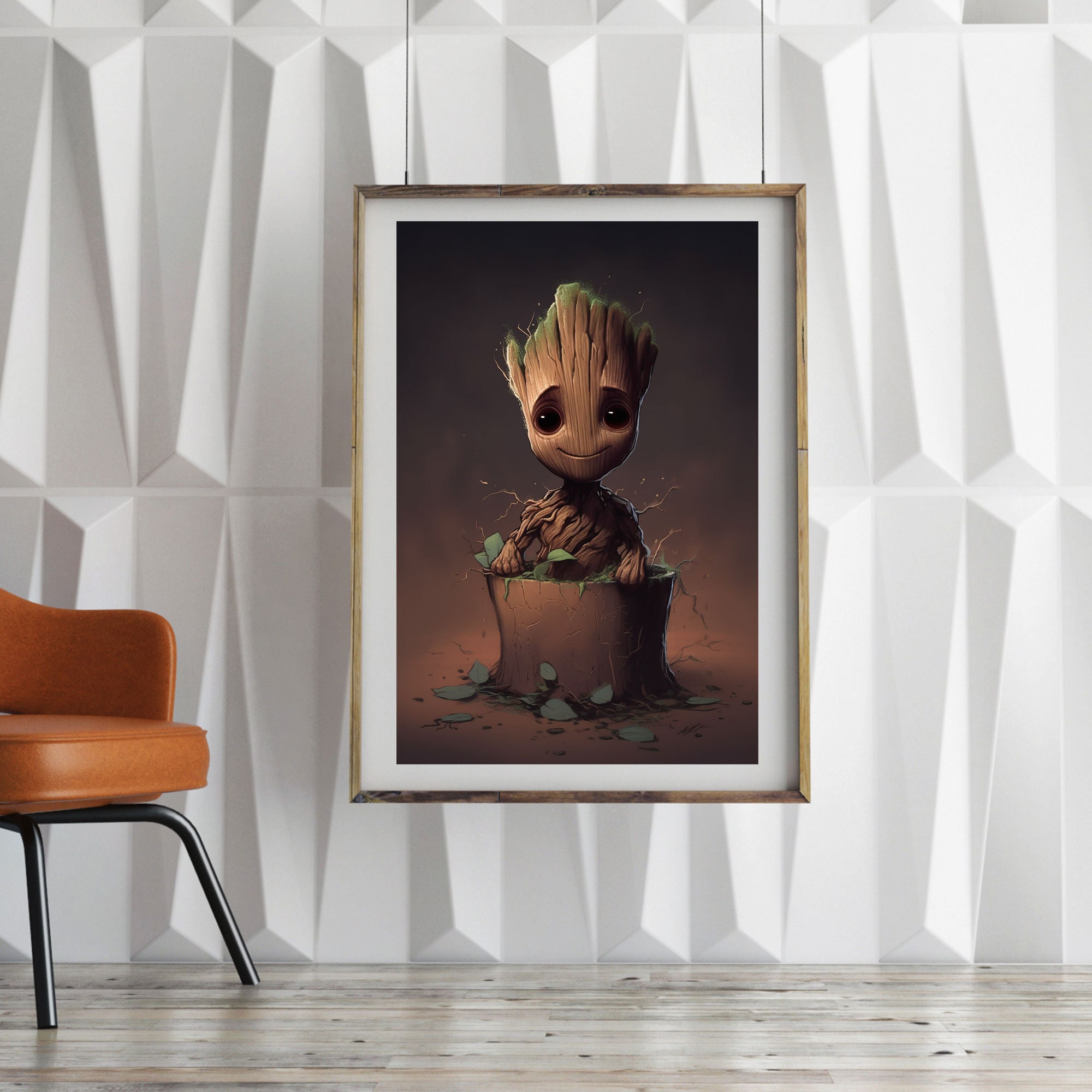BABY GROOT, Fanart, Printable, Poster, Digital Download KUNST, Super ...