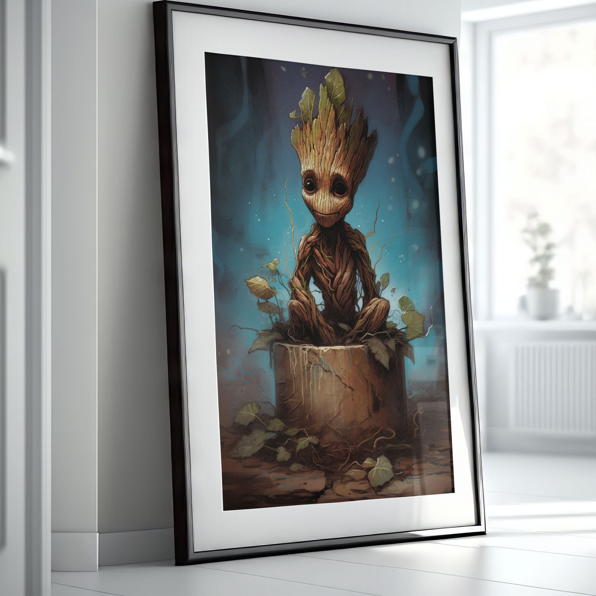 BABY GROOT, Fanart, Printable, Poster, Digital Download KUNST, Super ...