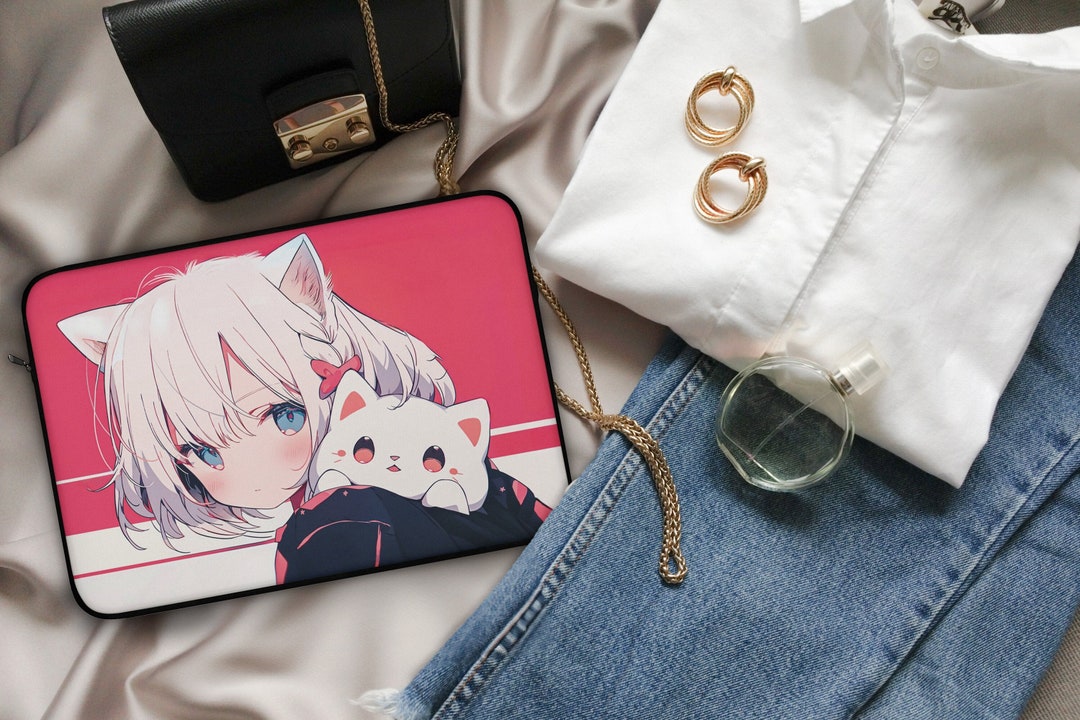 Kawaii Girl Crush Laptop Sleeve 13" 15" – Cute Anime Style Laptop Bag ...