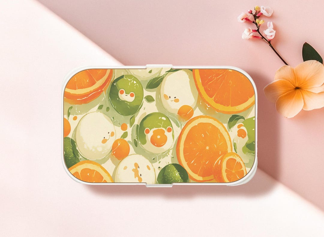 Kawaii Orange Cuties Bento Box, Kawaii Lunchbox, Cute Bento Box, Bpa ...