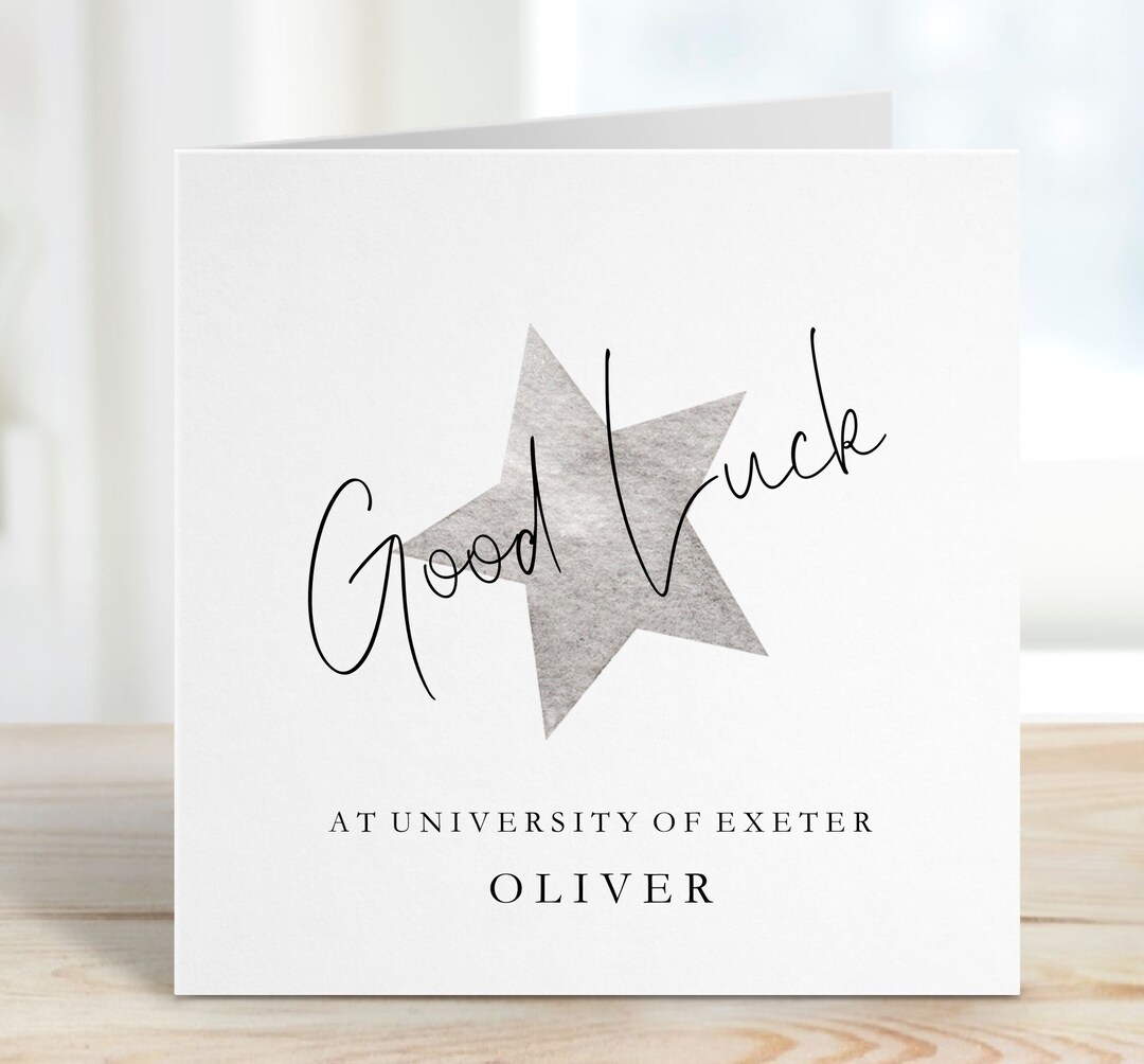 Personalised Good Luck University Card, Congratulations University Card ...