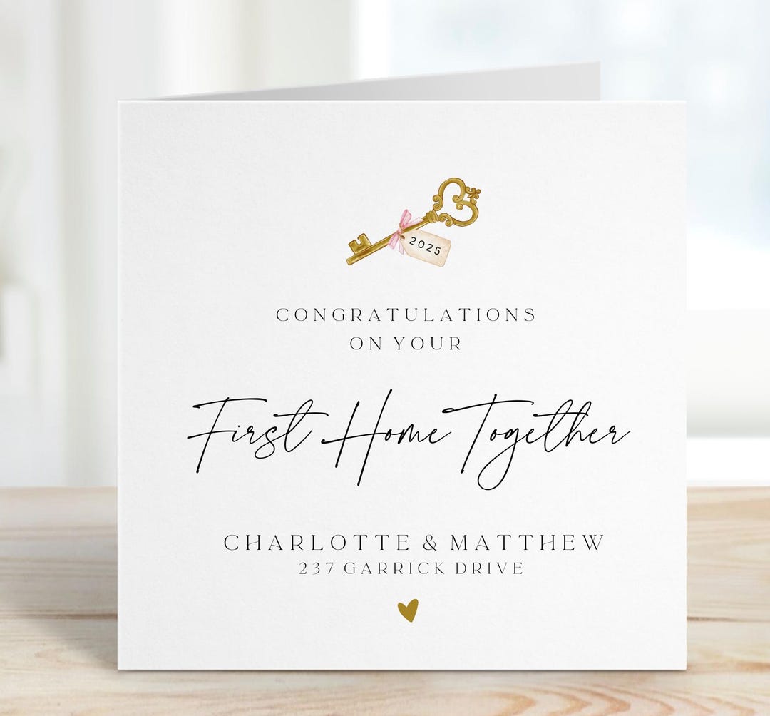 Personalised First Home Together Card, Congratulations on Your New Home ...