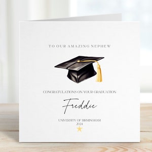 Nephew Graduation Card, Son Daughter Niece Grandson Granddaughter ...