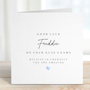 Good Luck in Your GCSE Exams Card, Exams Card, Believe in Yourself ...