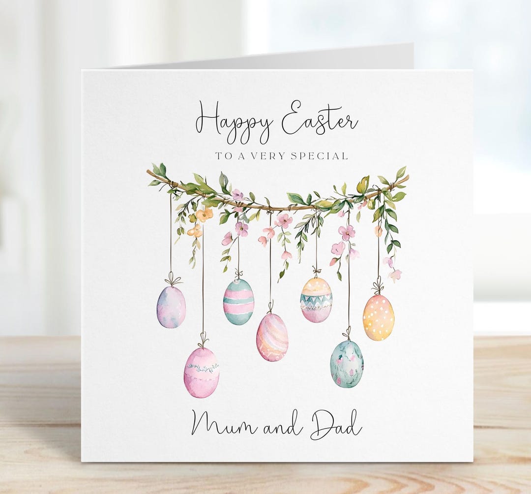 Happy Easter to A Special Mum and Dad, Easter Card for Parents ...