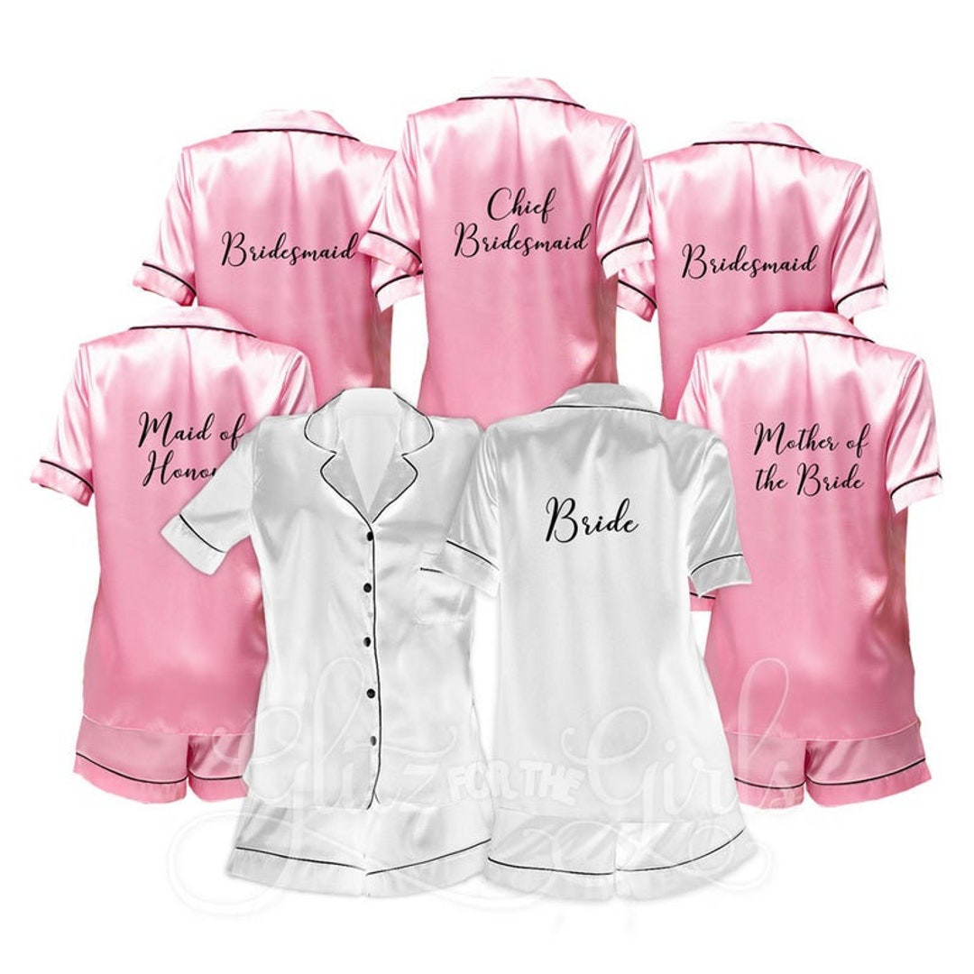 Personalised Pyjamas, Bridal Party Gift, Wedding Pyjamas, Bridesmaid ...