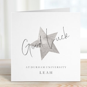 Personalised Good Luck University Card, Congratulations University Card ...