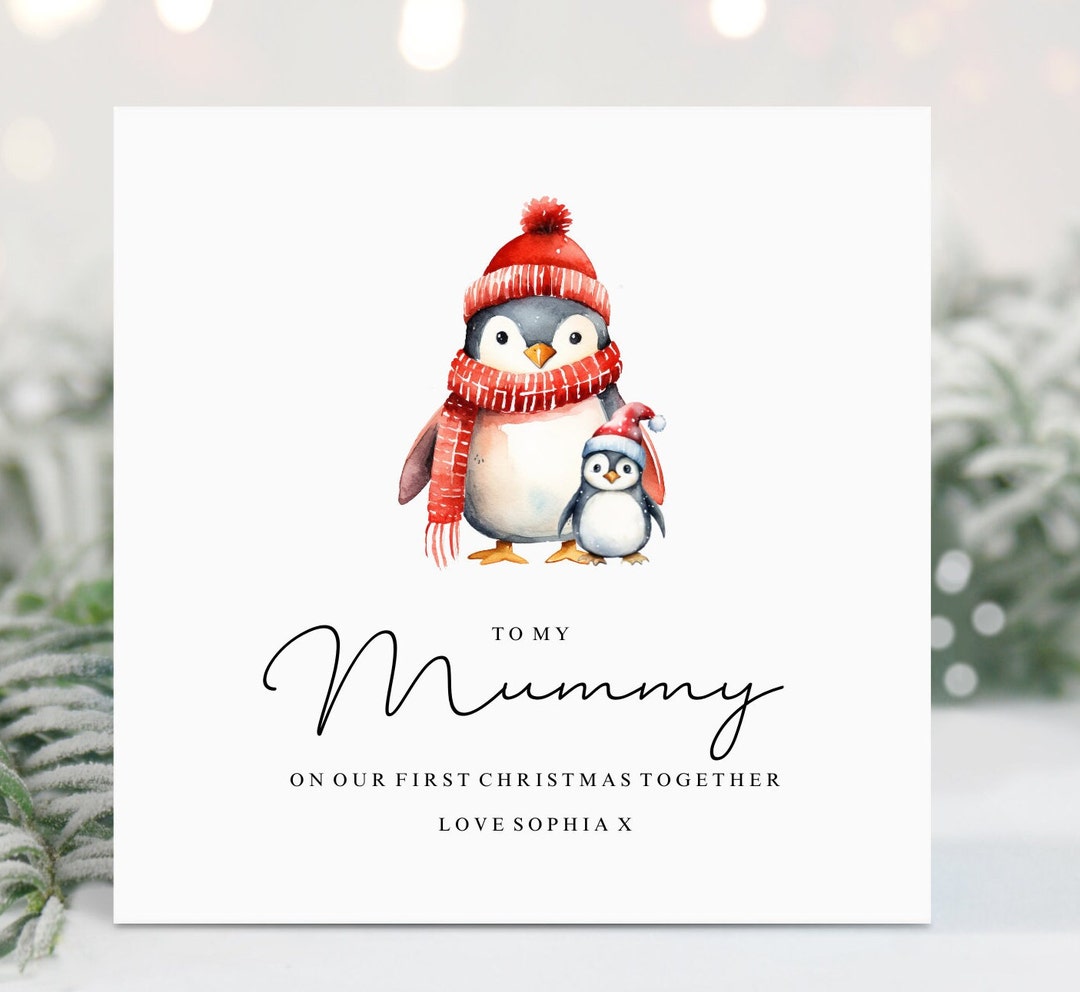 1st Christmas as Mummy, Mummy Christmas Card, Christmas Card for Mummy ...