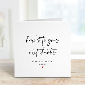 Personalised Retirement Card, Happy Retirement Card, Good Luck With ...