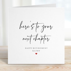 Personalised Retirement Card, Happy Retirement Card, Good Luck With ...